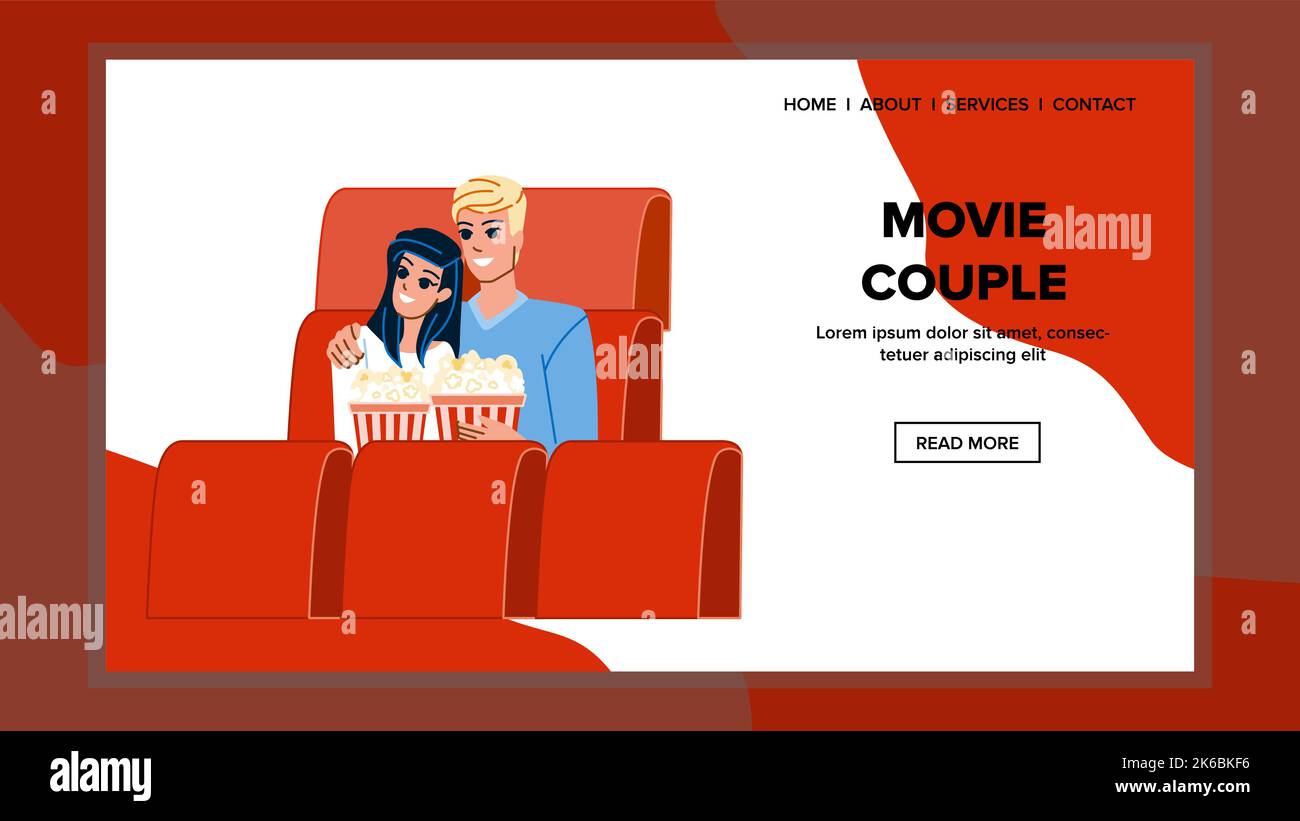 movie couple vector Stock Vector Image & Art - Alamy