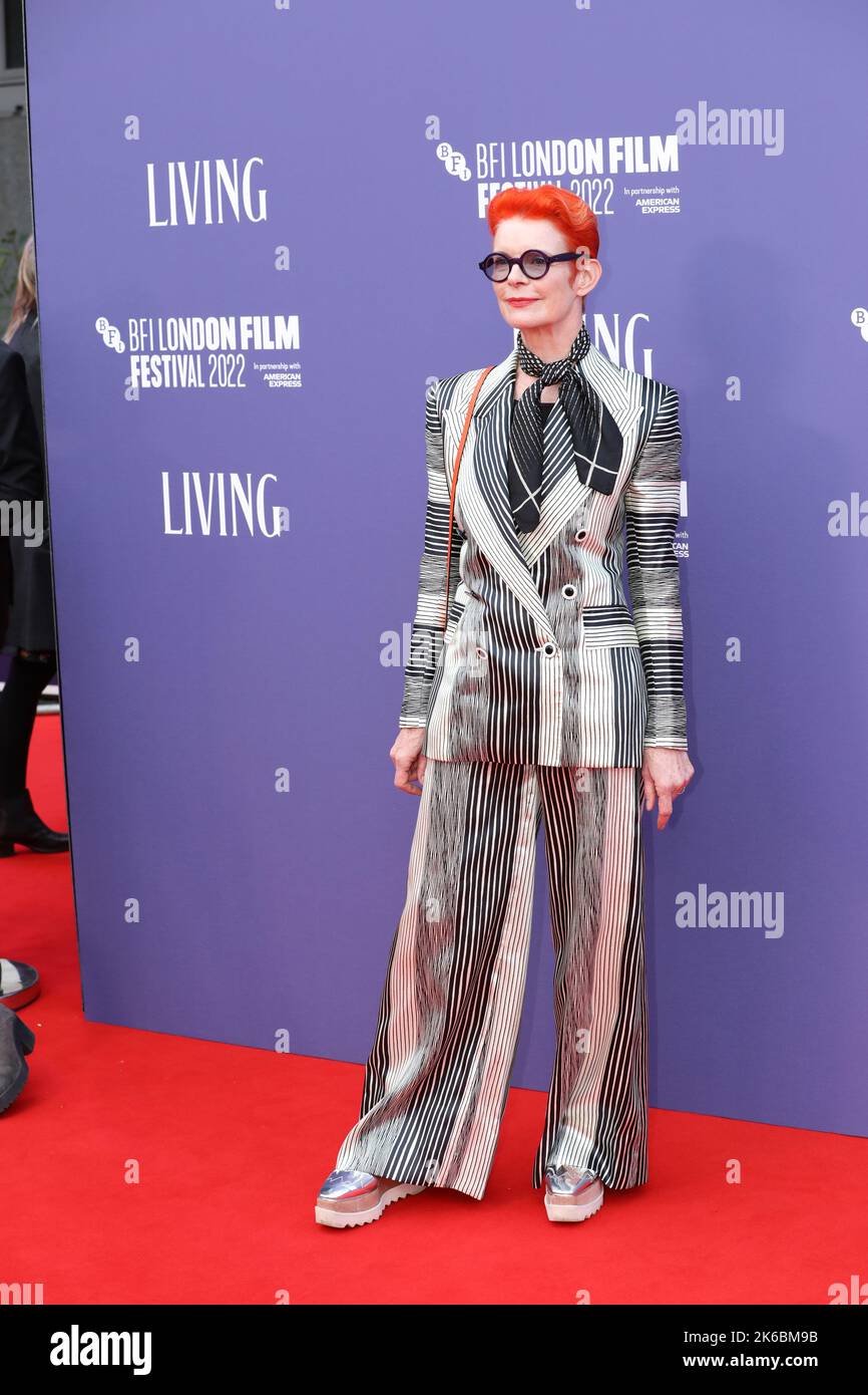Sandy Powell OBE attends 'Living' premiere at the 66th BFI London Film ...