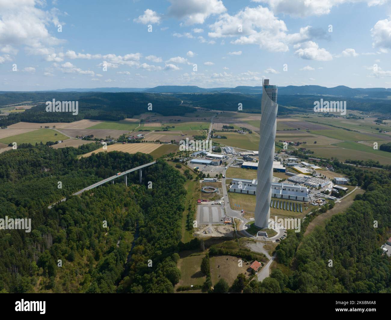Rottweil, 15th of August 2022, Germany. The TK Elevator Test Tower is ...