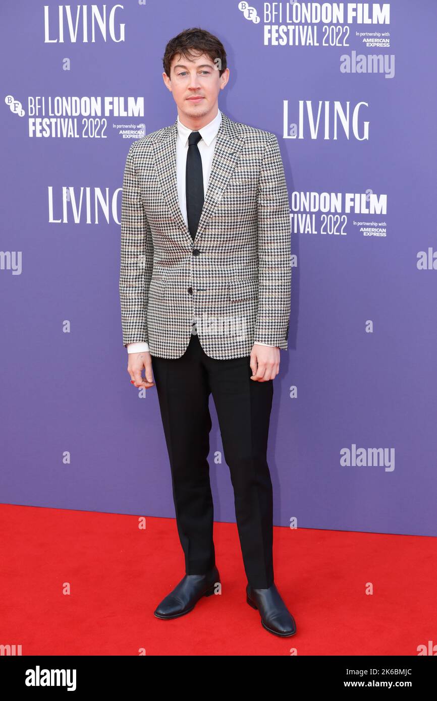 Alex Sharp attends 'Living' premiere at the 66th BFI London Film ...