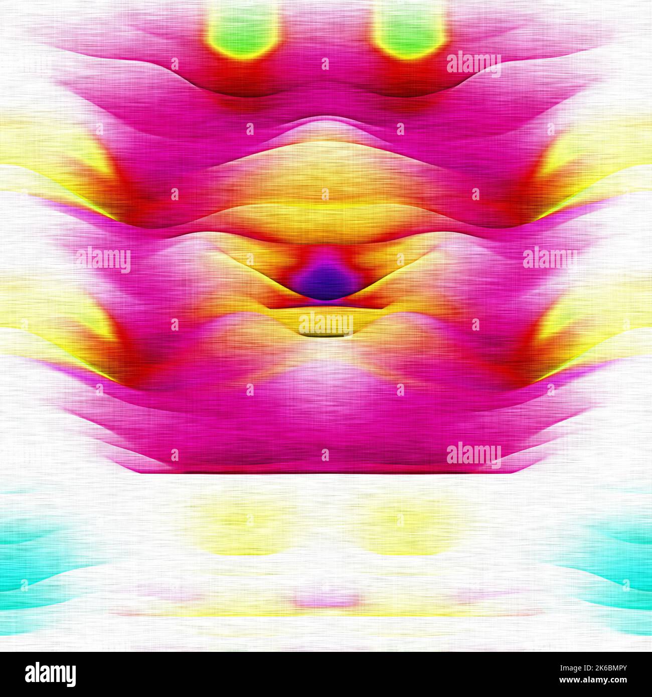 Retro tie dye bright pattern. Playful vintage pink shibori wallpaper ...