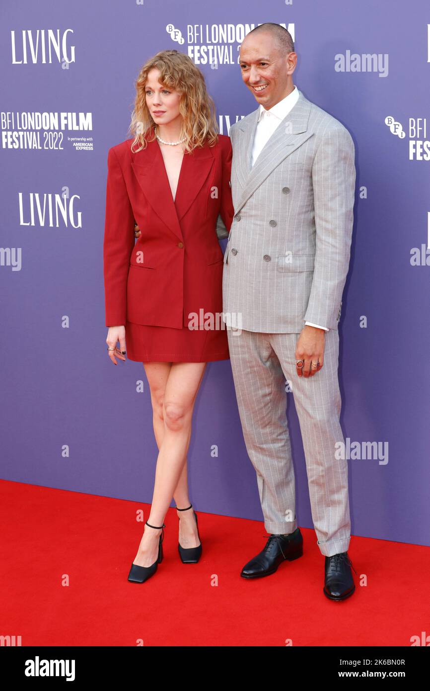 Oliver Hermanus and Zoe Boyle attend 'Living' premiere at the 66th BFI ...