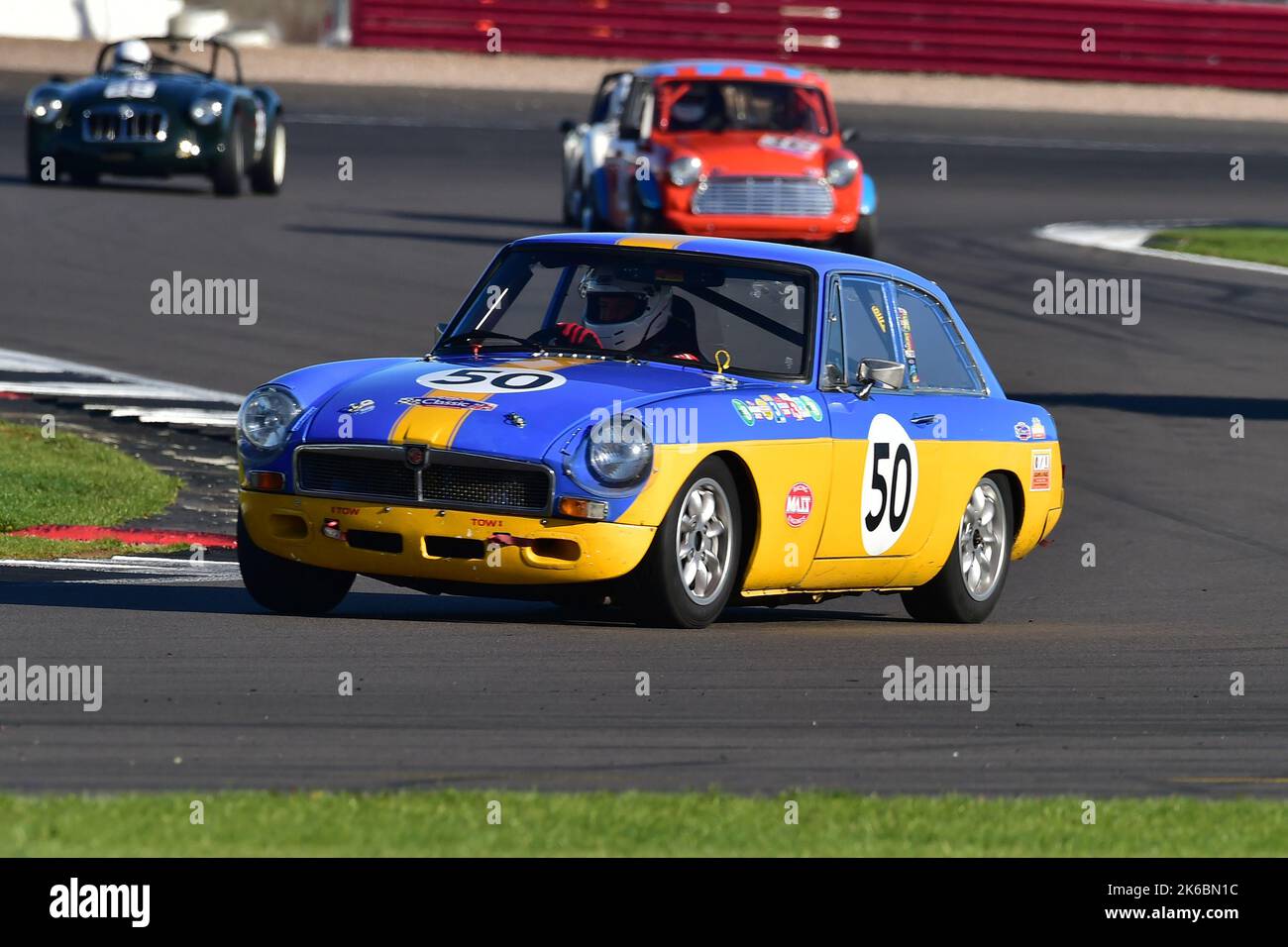 David Waterhouse, Mark Richards, MG B GT, Adams & Page Swinging Sixties ...