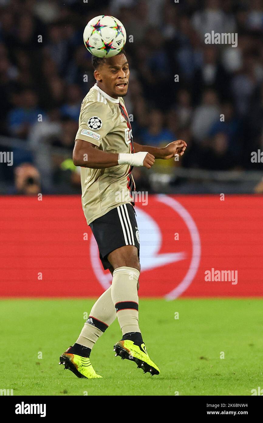 NAPELS, ITALY - OCTOBER 12: Jurrien Timber of Ajax during the Group A ...
