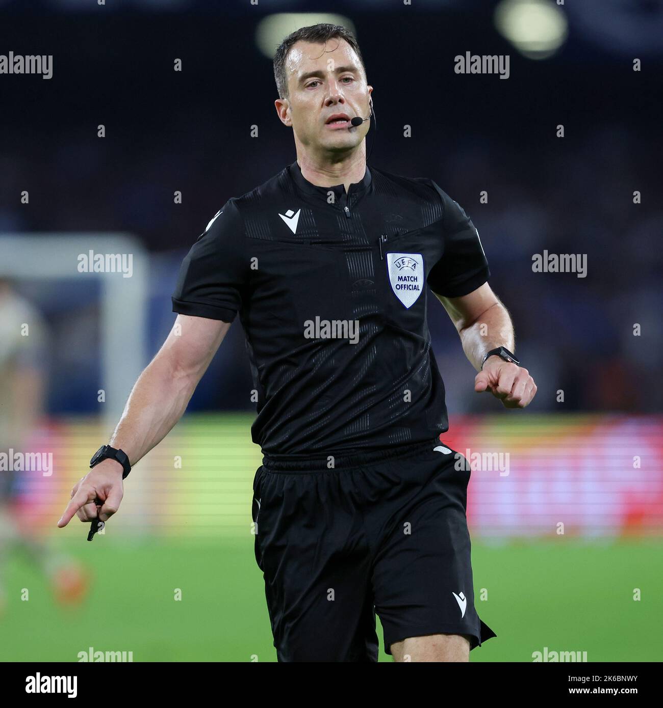 NAPELS, ITALY - OCTOBER 12: referee Felix Zwayer during the Group A ...