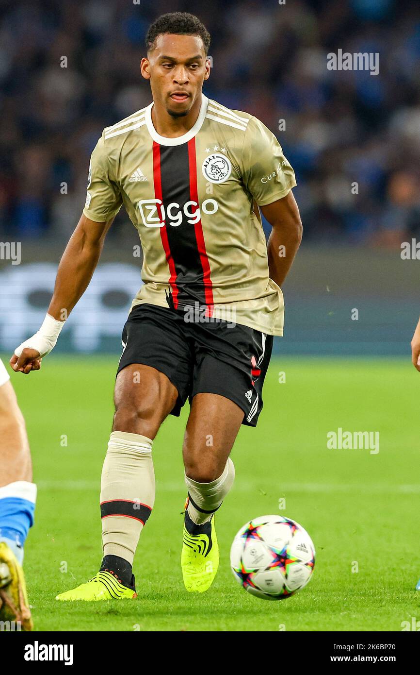 NAPELS, ITALY - OCTOBER 12: Jurrien Timber of Ajax during the Group A ...