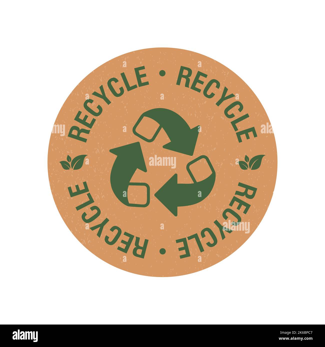 Paper recycle stickers isolated on white background. Recycle symbol ...