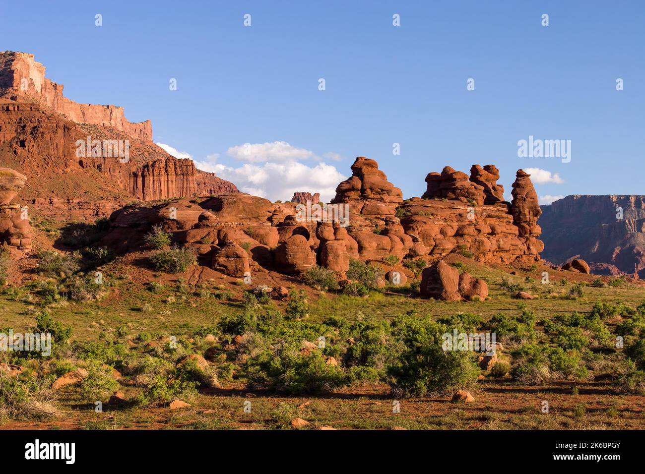 Rock formations in Cutler Sandstone in the Richardson Amphitheater area ...