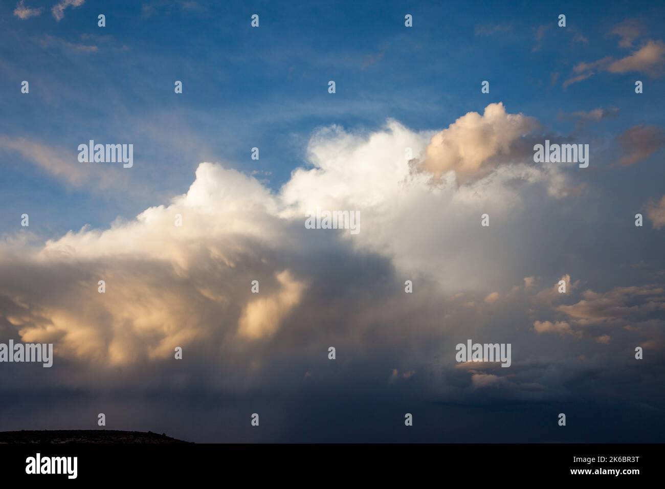 Low-level stratocumulus clouds with blue sky Stock Photo - Alamy
