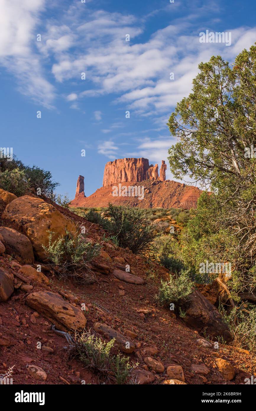 Morning light on the Rectory and Priest & Nuns with Castle Rock ...