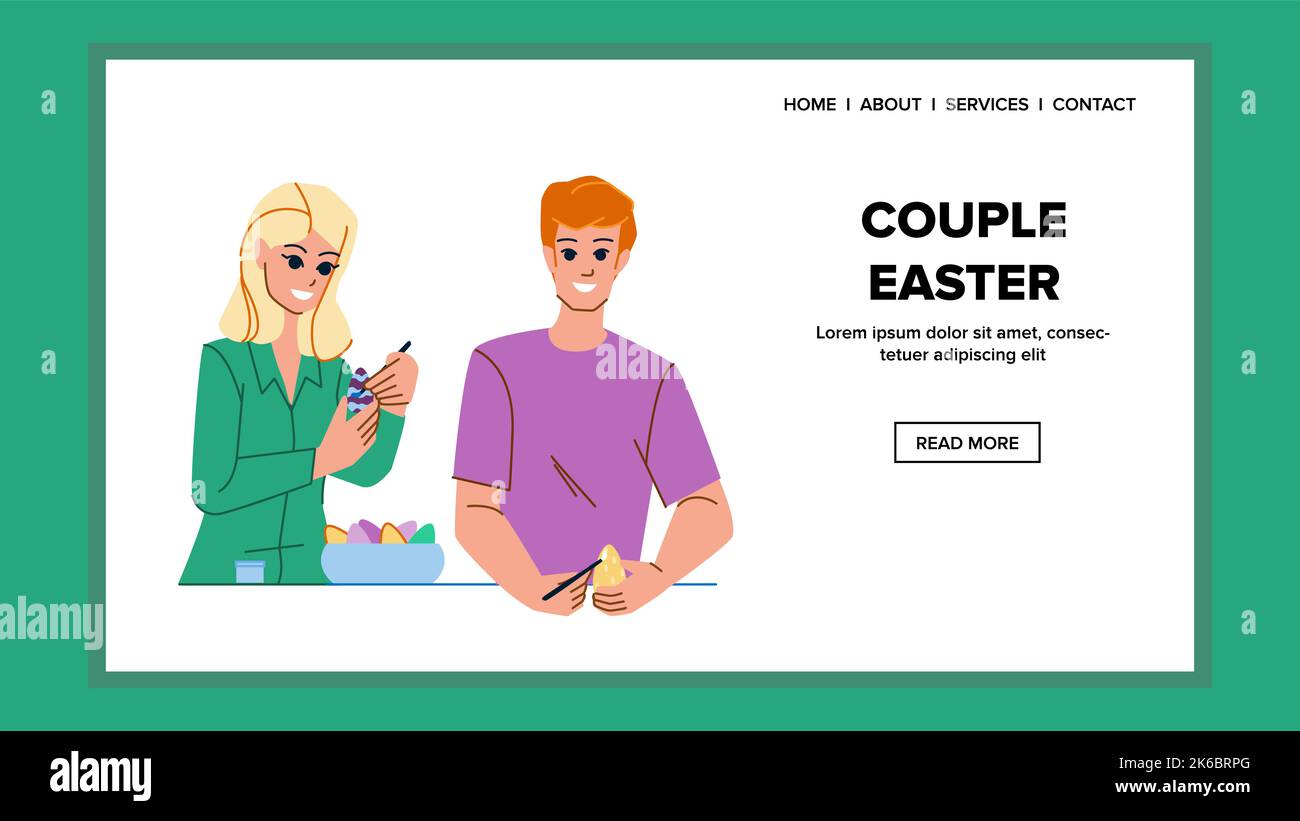 couple easter vector Stock Vector Image & Art - Alamy