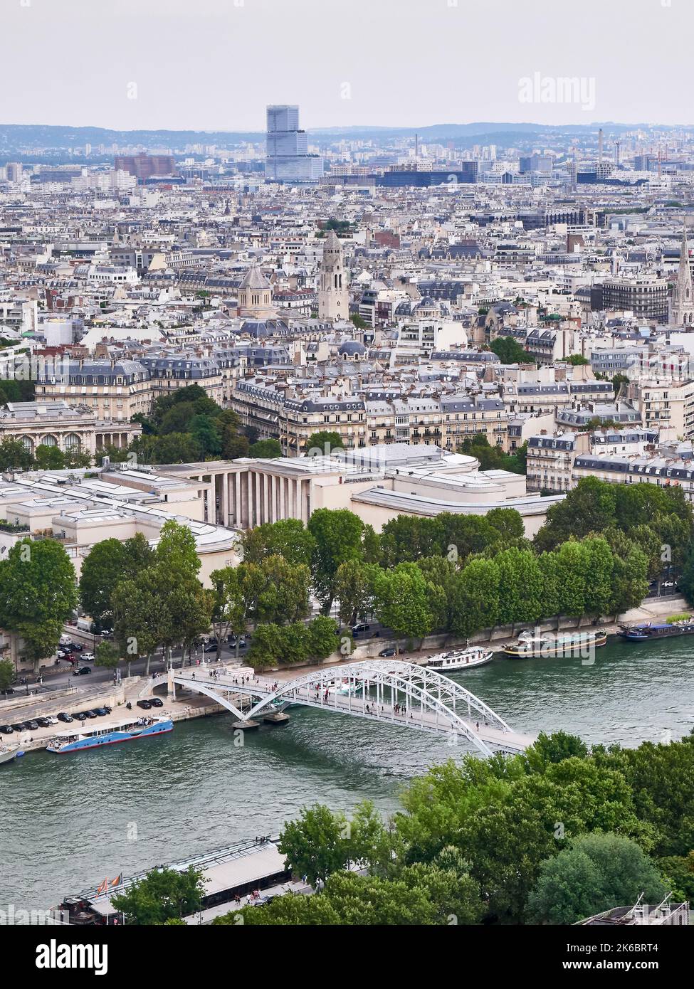 Paris (France): panoramic view of the city from the Eiffel Tower ...