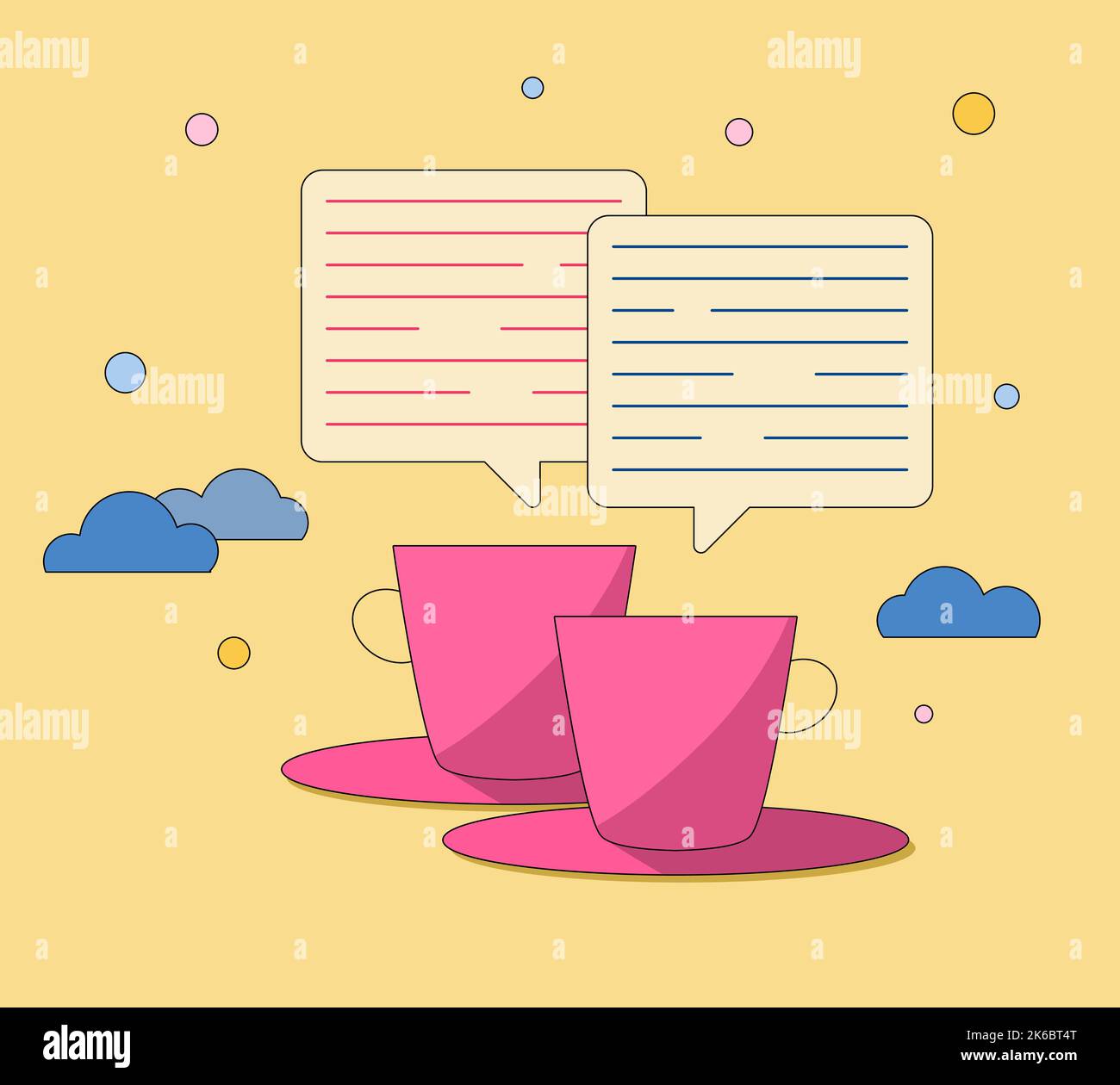Warm cups tea on Stock Vector Images - Alamy