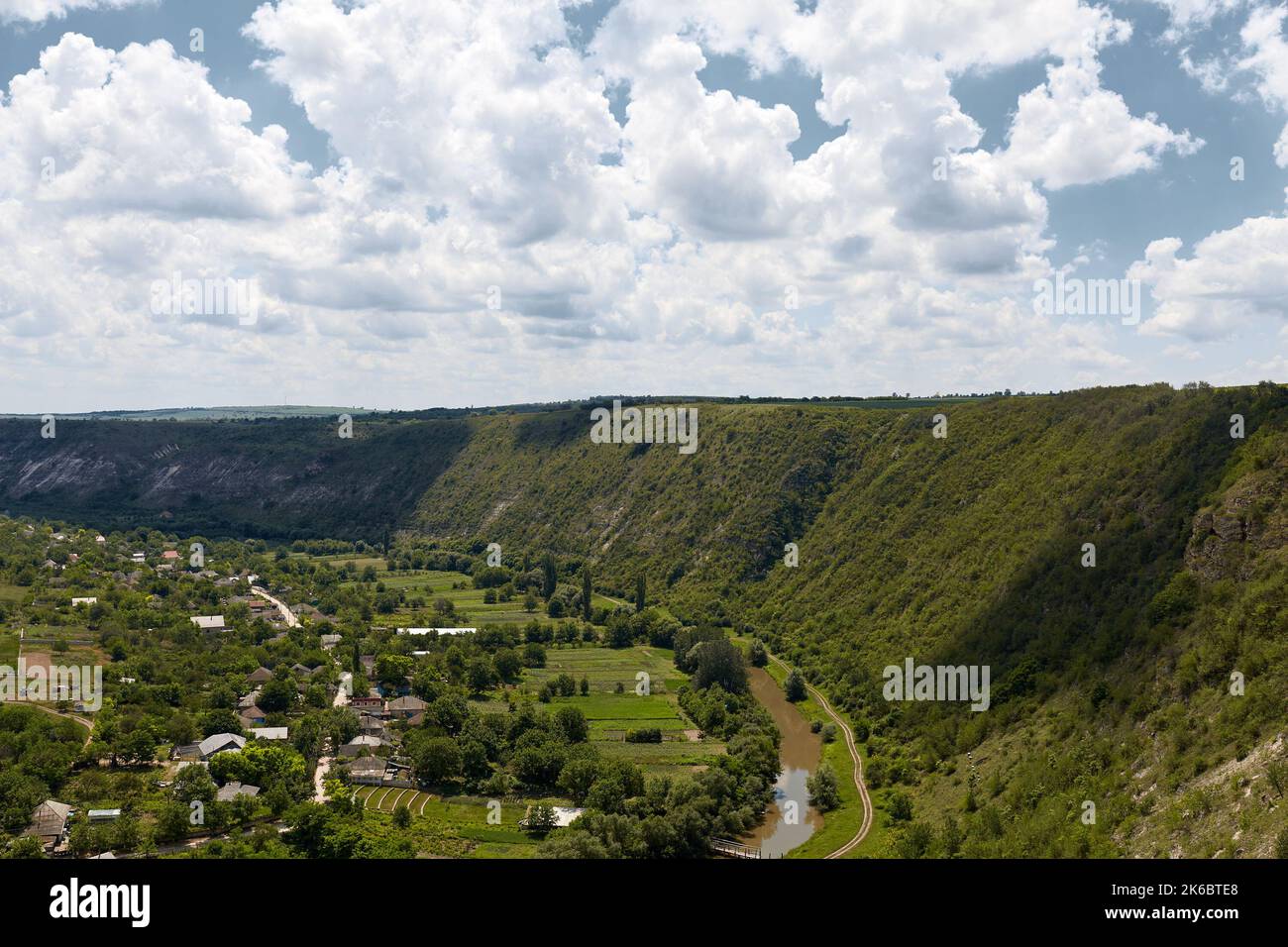 Wide top view Orheiul Vechi, Butuceni, Moldova Stock Photo - Alamy