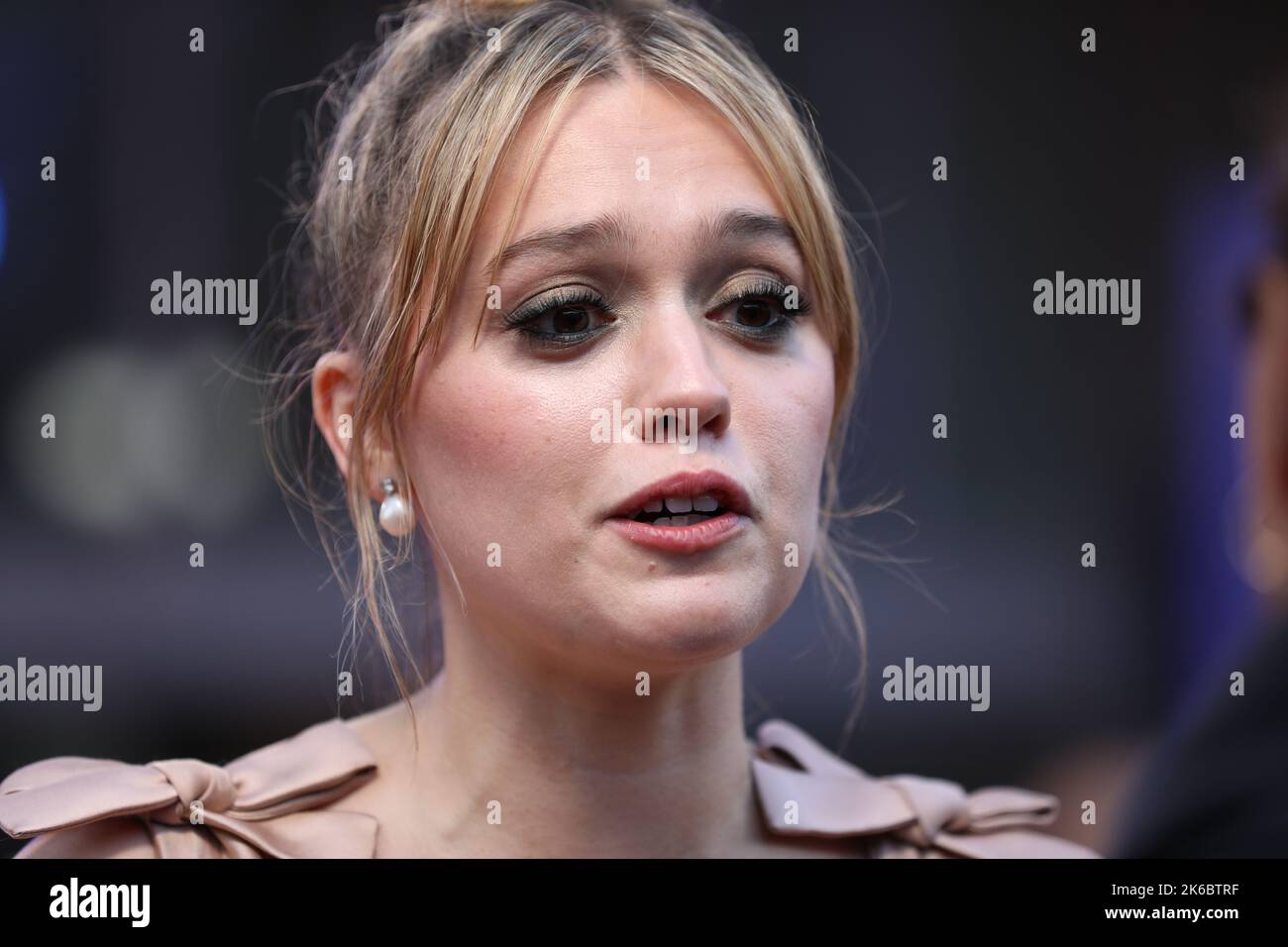 Aimee Lou Wood attends 'Living' premiere at the 66th BFI London Film ...