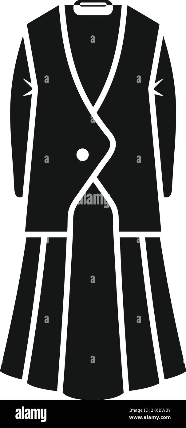 Jacket uniform icon simple vector. Fashion dress. College code Stock ...