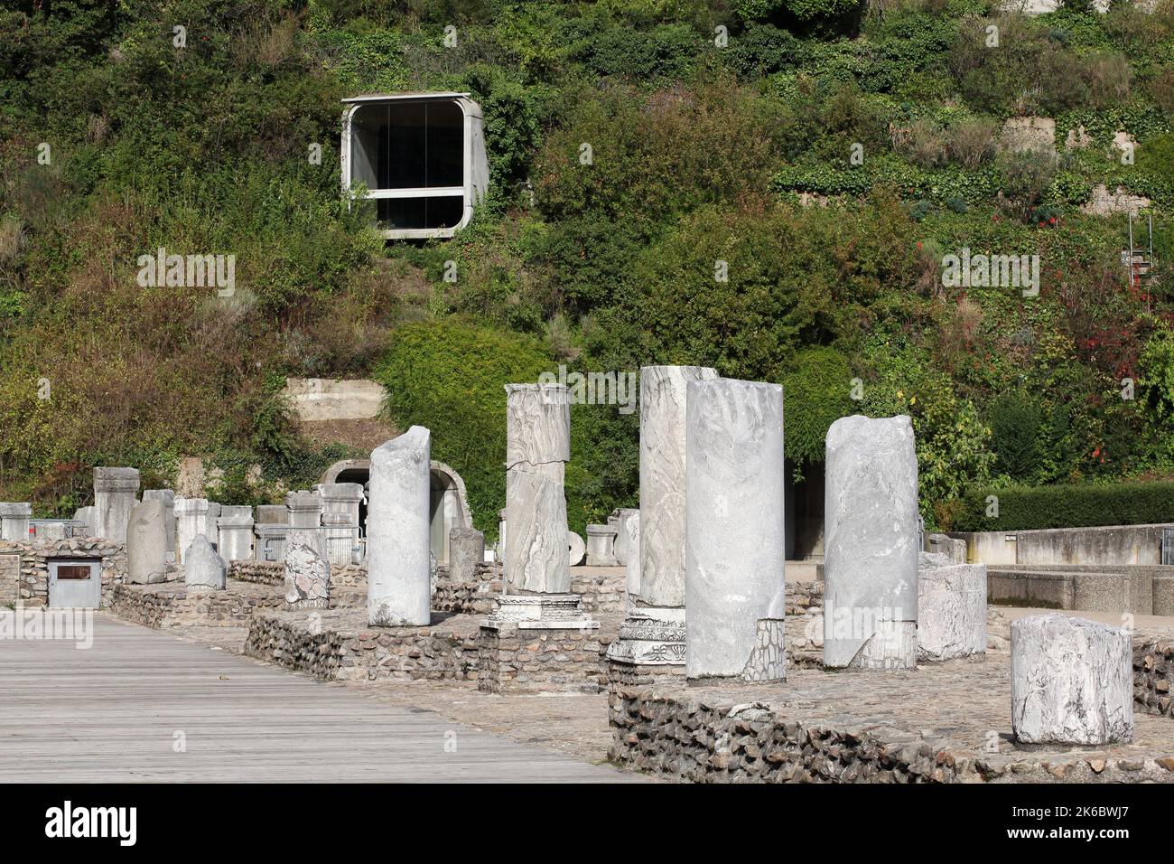 Ruins of the roman theater in Fourviere, Lyon, France Stock Photo - Alamy