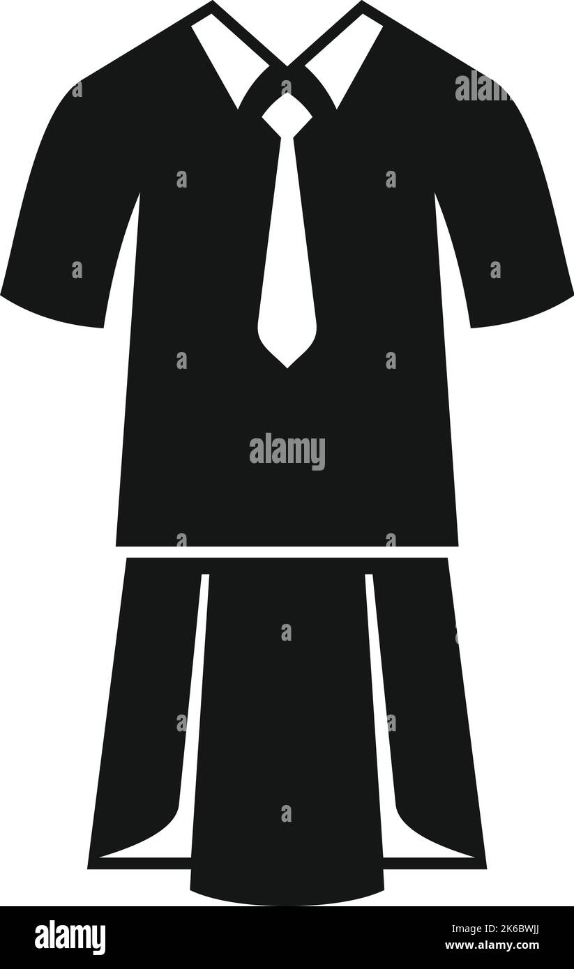 Female uniform icon simple vector. Suit dress. Student boy Stock Vector ...