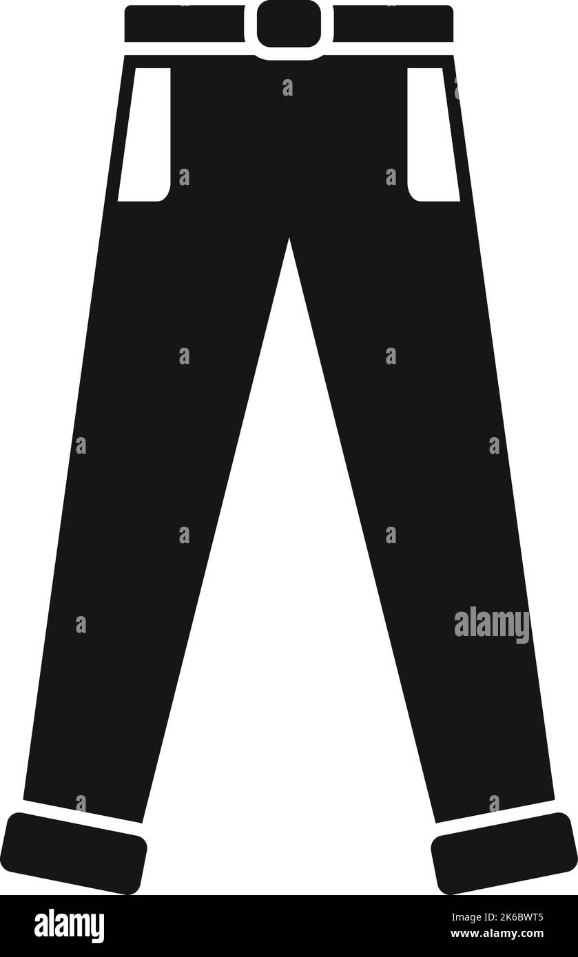 Black school trousers Stock Vector Images - Alamy