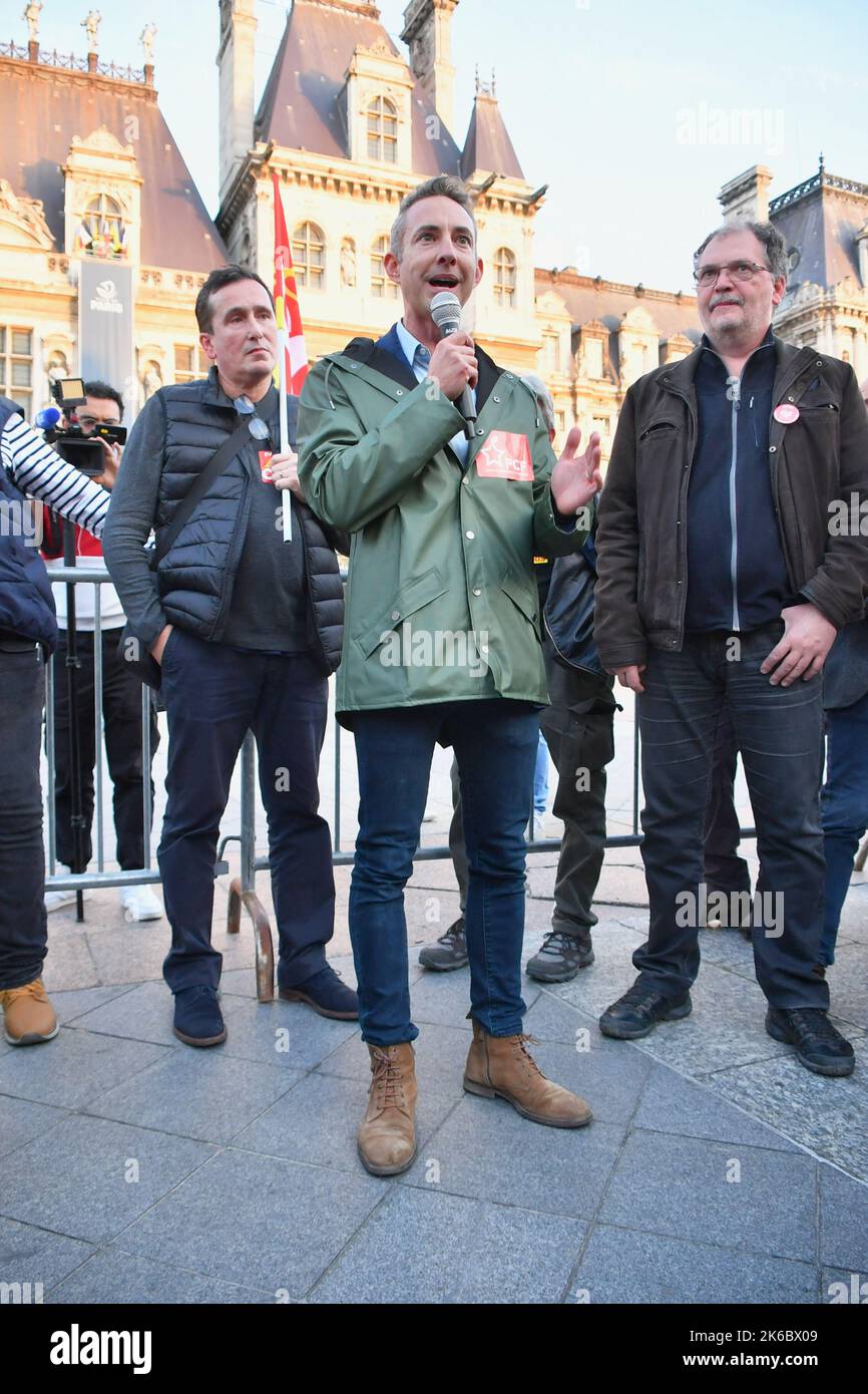 Paris, France. 13th Oct, 2022. Deputy mayor in charge of housing Ian ...