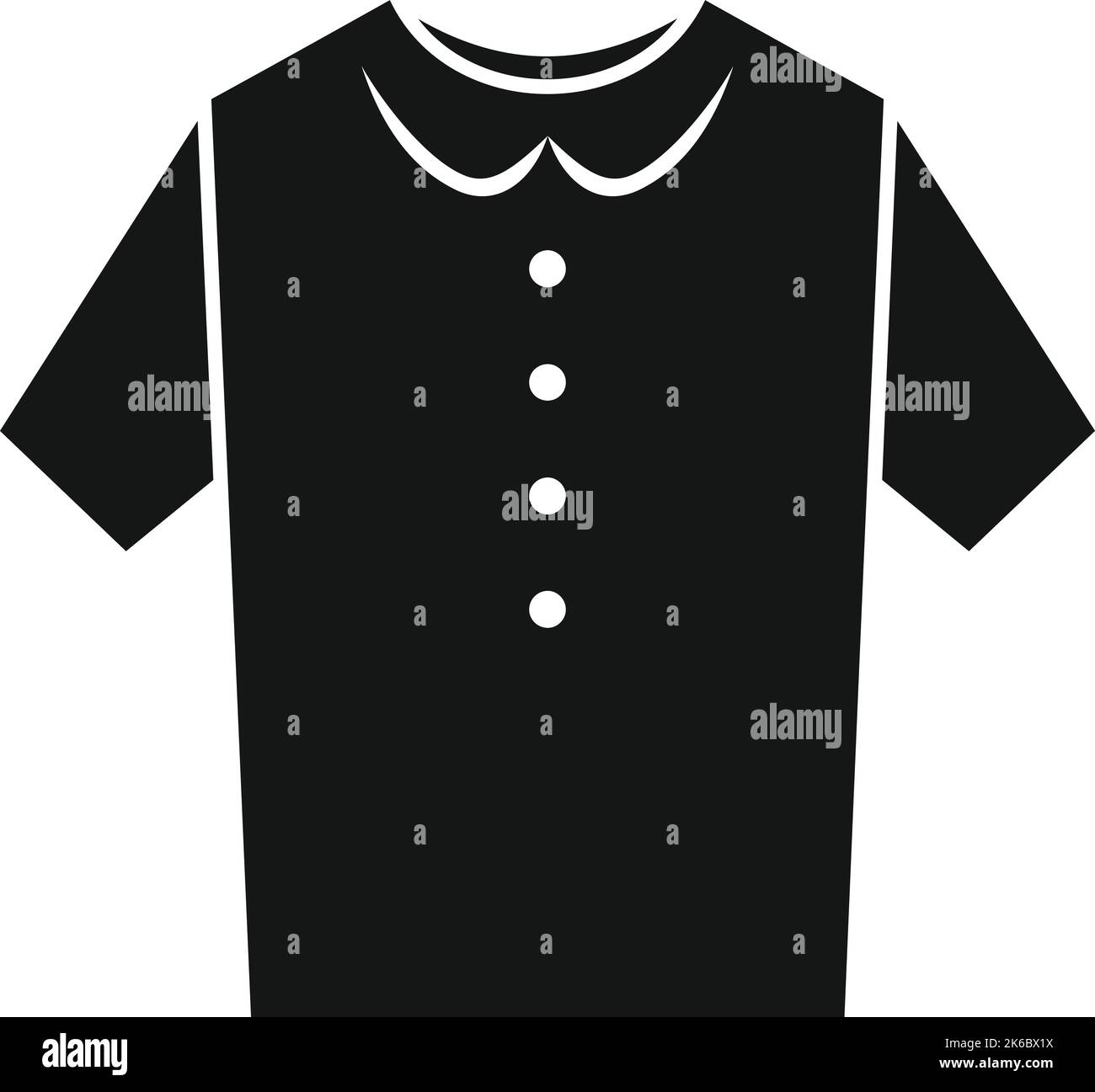 Clean shirt icon simple vector. Fashion suit. Child back Stock Vector ...