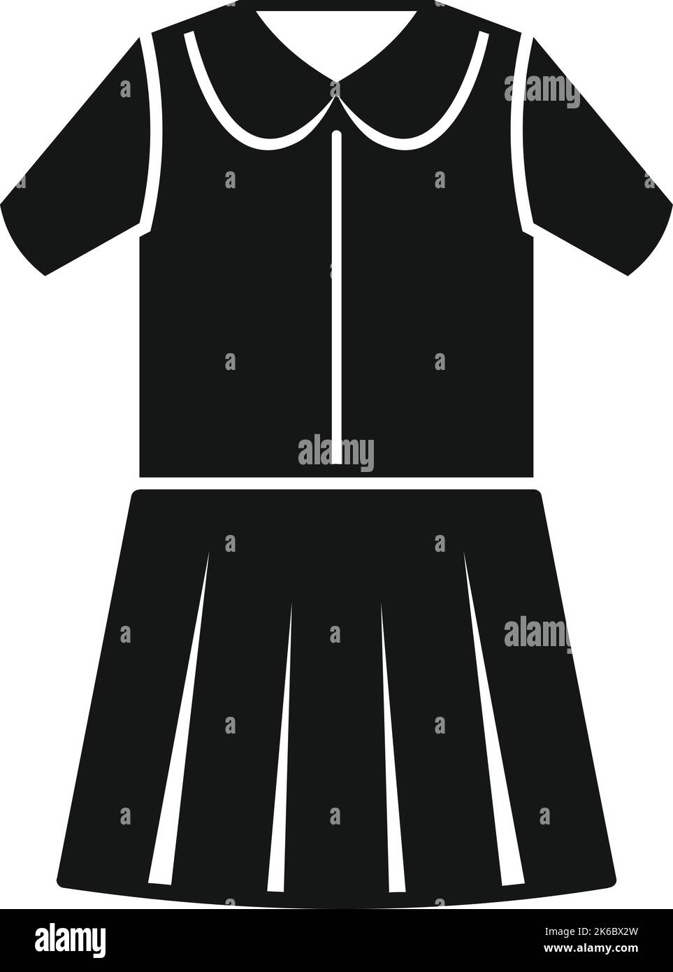 School shirt icon simple vector. Student suit. Pupil clothes Stock ...