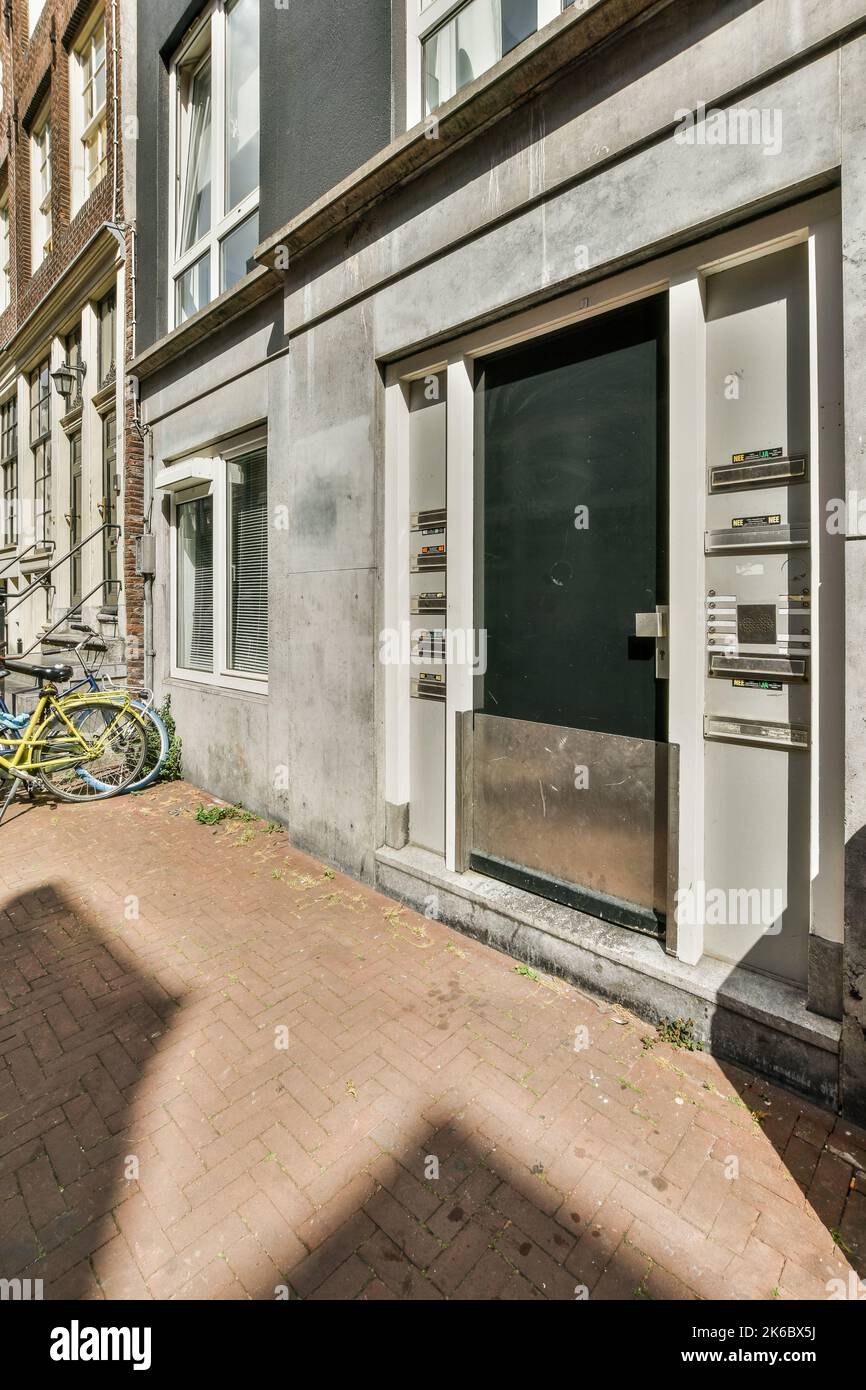 View of street near building with beauty of vegetation outside Stock ...