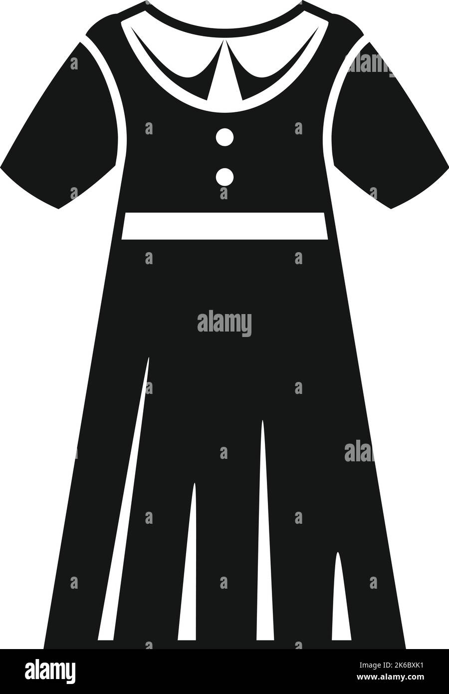 Dress uniform icon simple vector. School girl. Fashion child Stock ...