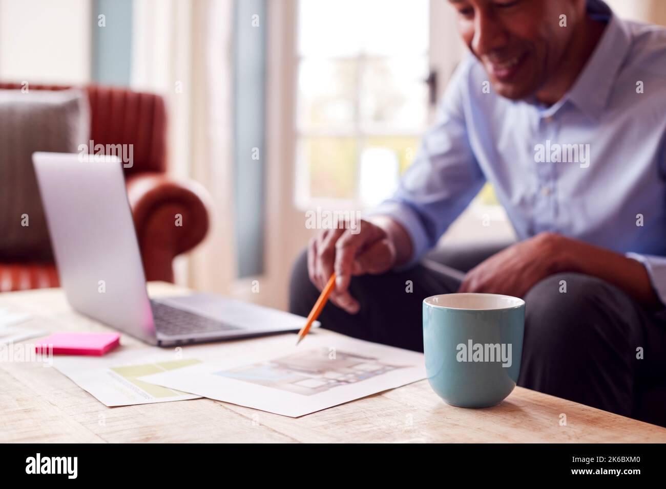 Man designing interior computer hi-res stock photography and images - Alamy