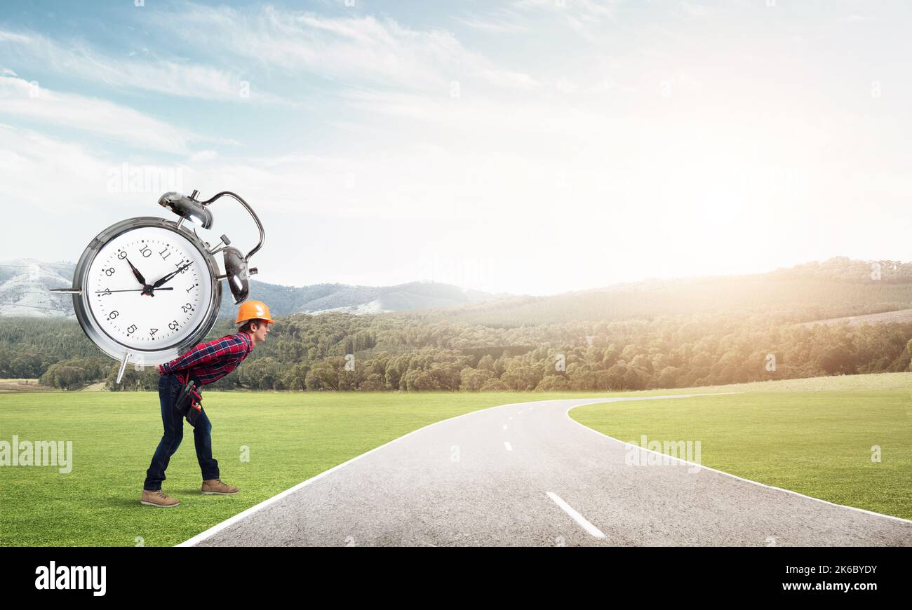 Construction contract deadline Stock Photo - Alamy