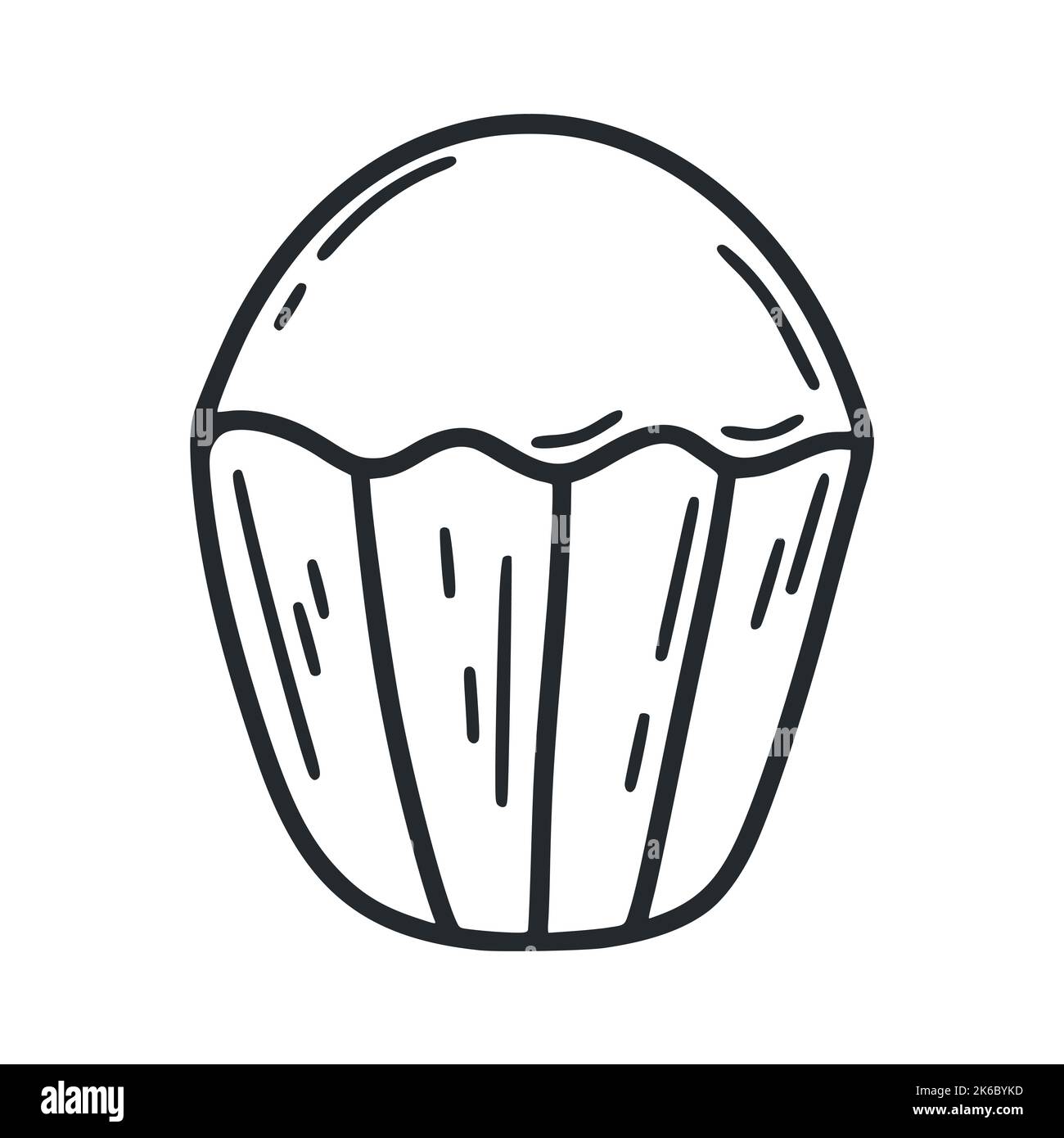 Muffin doodle isolated illustration Stock Vector Image & Art - Alamy
