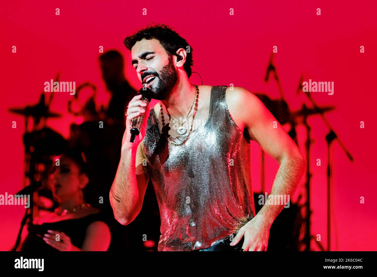 October 12, 2022, Turin, Turin, Italy: The Italian singer Marco Mengoni ...