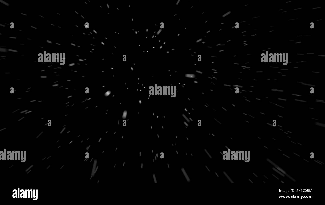 First person view or camera view in a snow storm or blizzard against ...