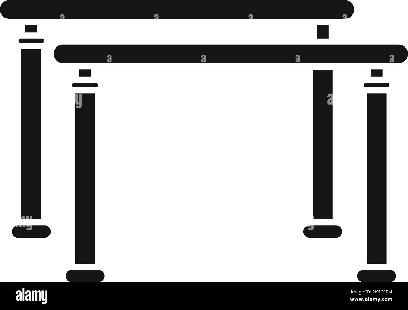 Gym bars icon simple vector. Sport playground. Room hall Stock Vector Image & Art - Alamy