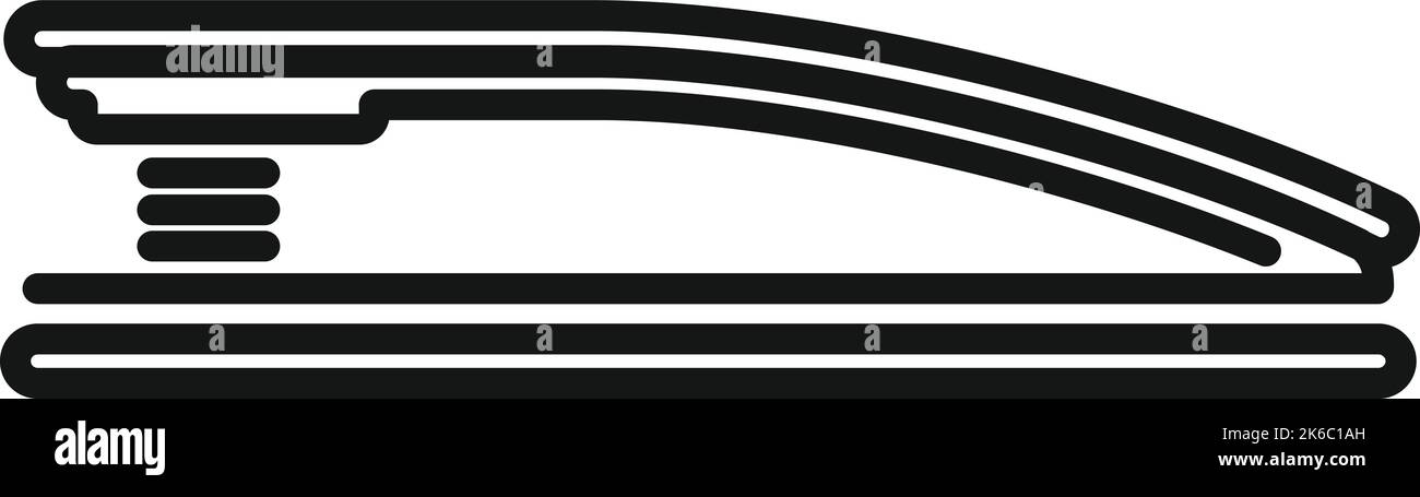 Jump stand icon outline vector. School sport. Education bar Stock ...