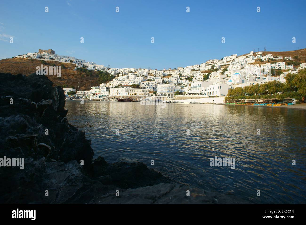 Port of Astypalaia island Stock Photo - Alamy