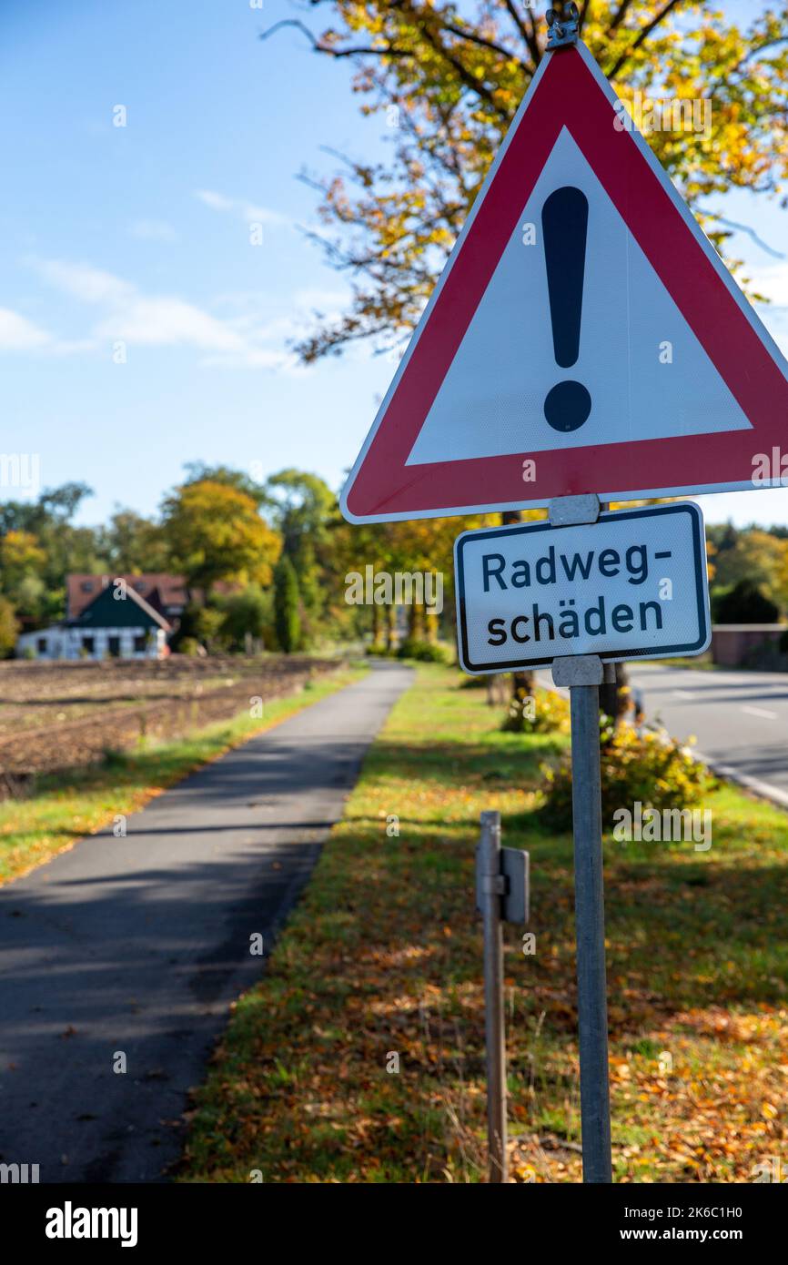 Traffic Sign, Traffic Sign 101 On A Bike Path With The Inscription ...
