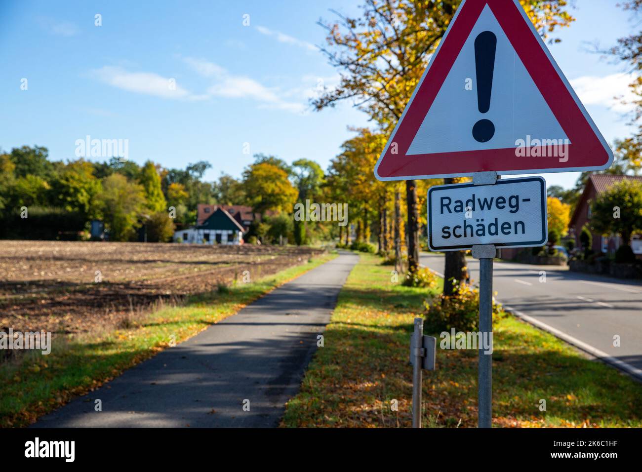 Traffic Sign, Traffic Sign 101 On A Bike Path With The Inscription ...