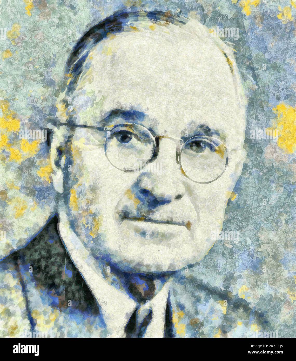 Harry s truman painting hi-res stock photography and images - Alamy
