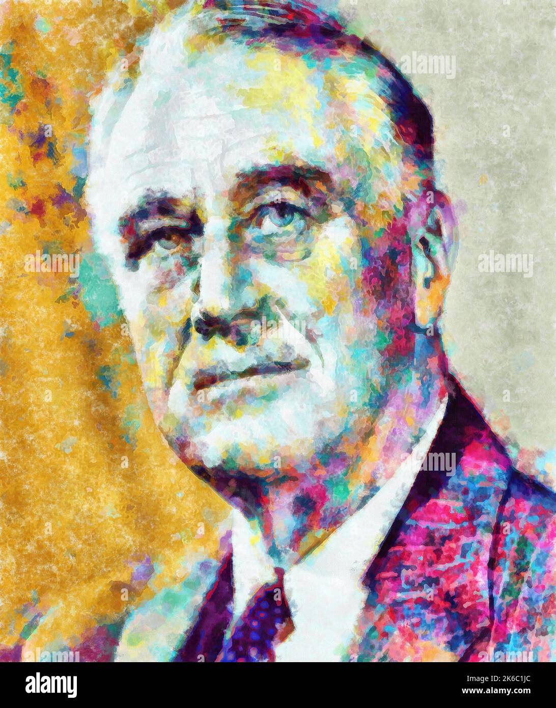 Franklin delano roosevelt illustration hi-res stock photography and ...