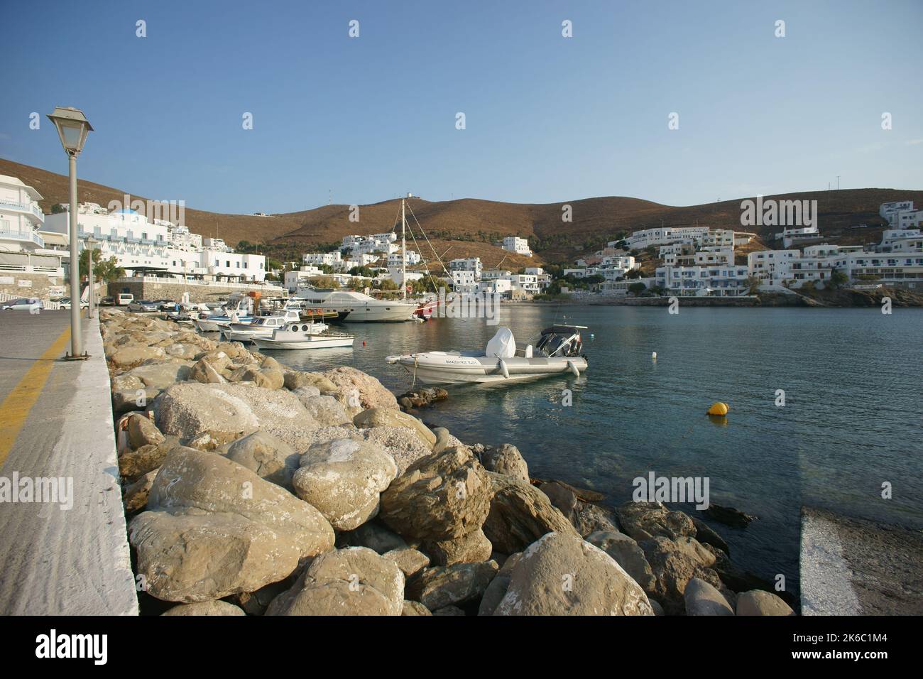 Port of Astypalaia island Stock Photo - Alamy