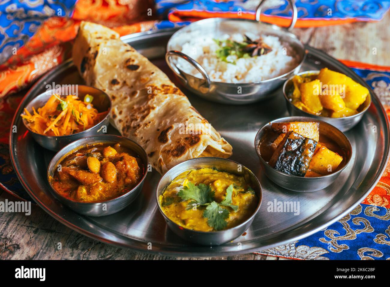 South African Indian food at restaurant Stock Photo - Alamy