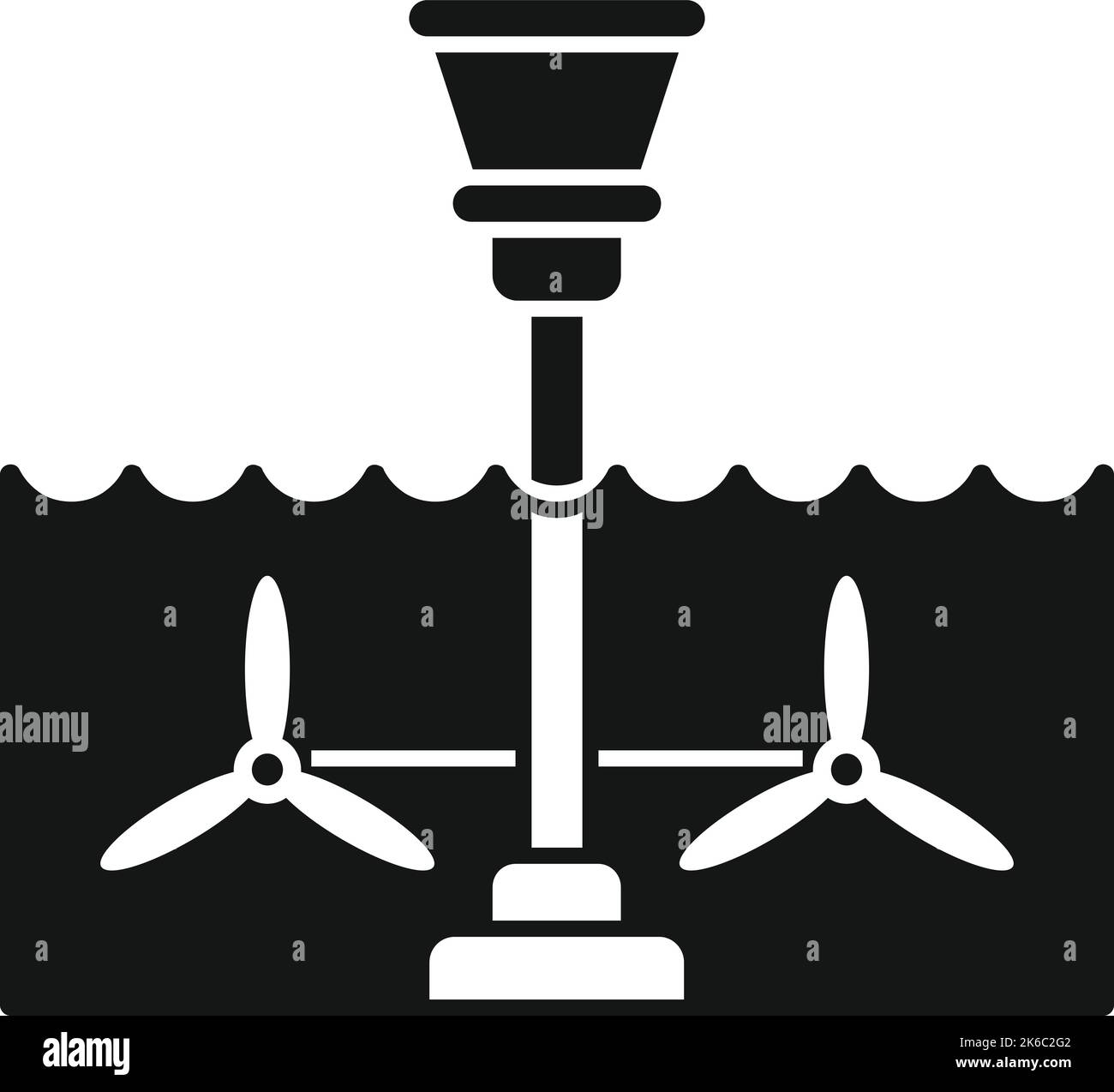Water turbine icon simple vector. Hydro plant. Station electric Stock ...