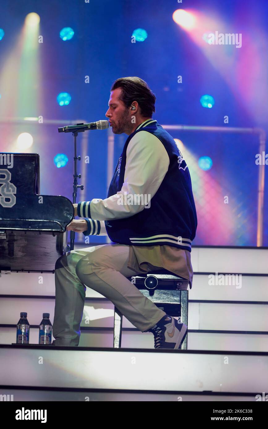 danish artist rasmus seebach playing at nibe festival Stock Photo - Alamy