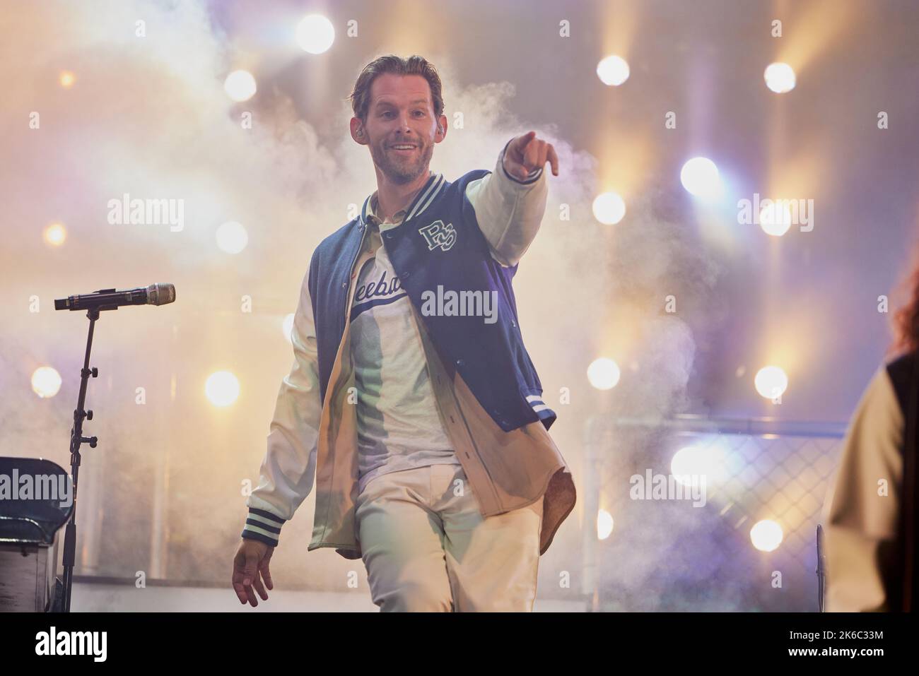 danish artist rasmus seebach playing at nibe festival Stock Photo - Alamy