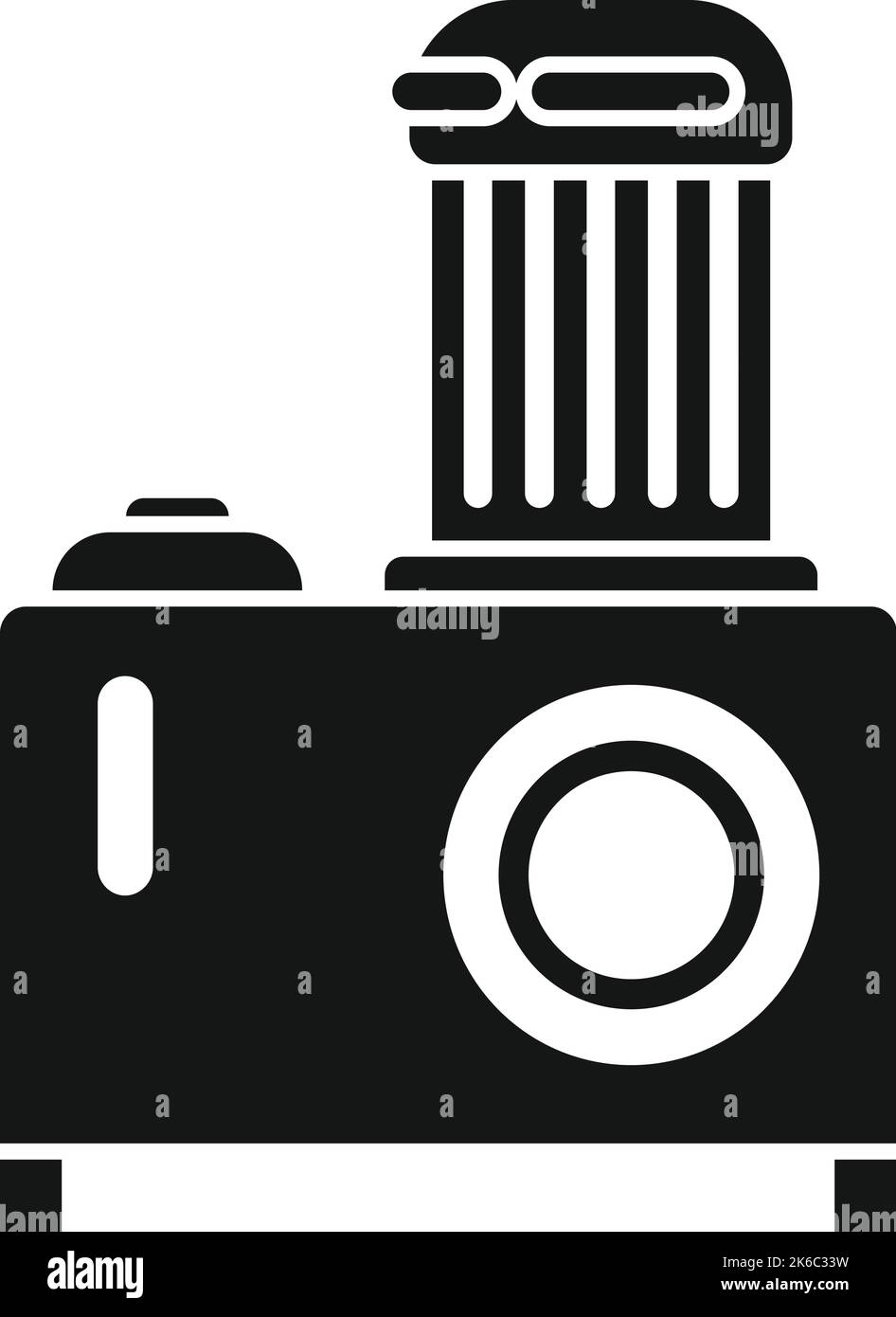 Electric generator icon simple vector. Power energy. Station river ...