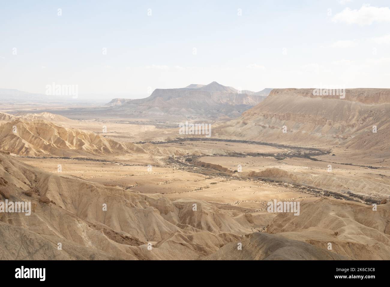 A desert view of Zin valley in the Negev desert, Israel Stock Photo - Alamy