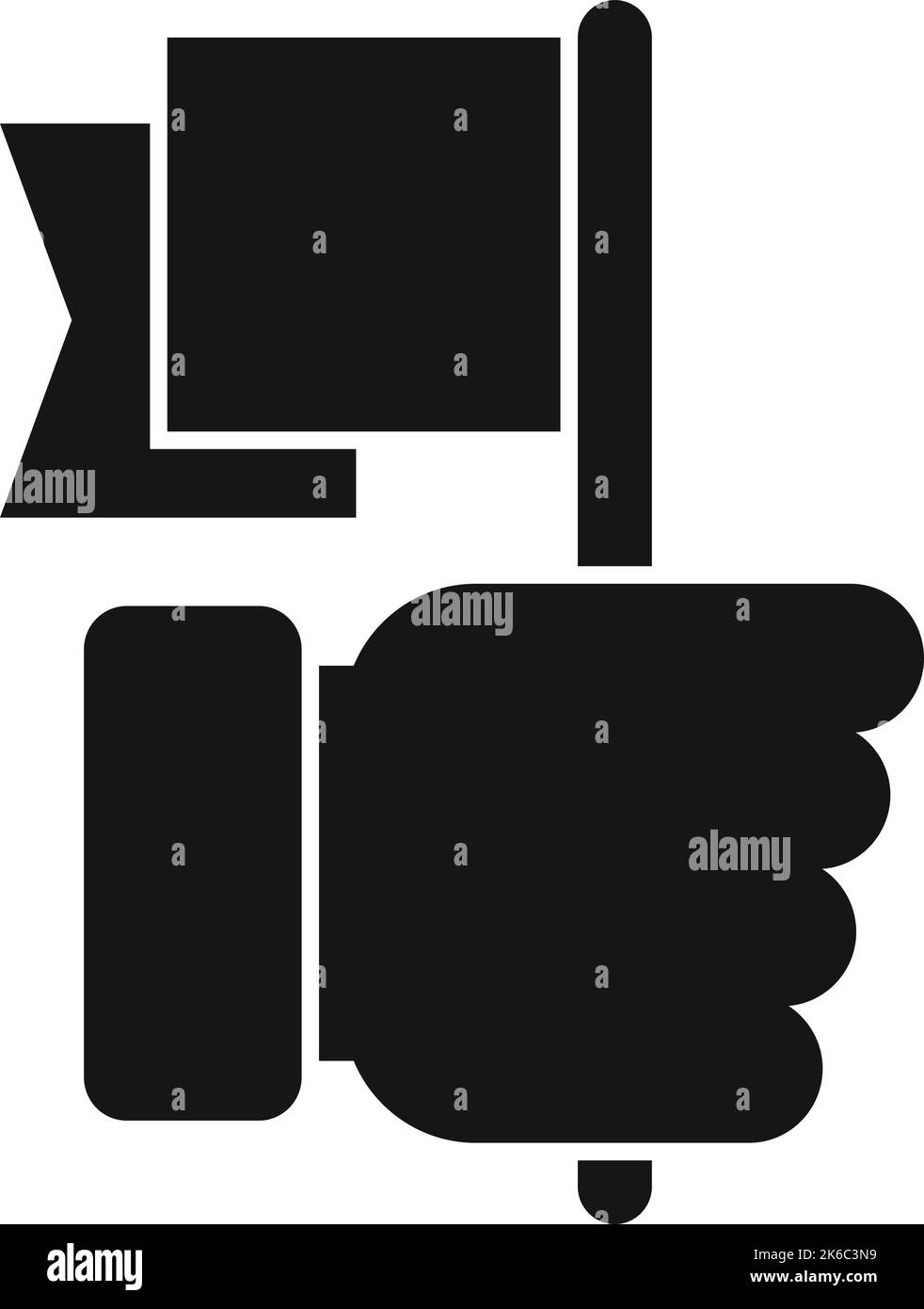 Development business flag icon simple vector. Life goal. Sdg ...