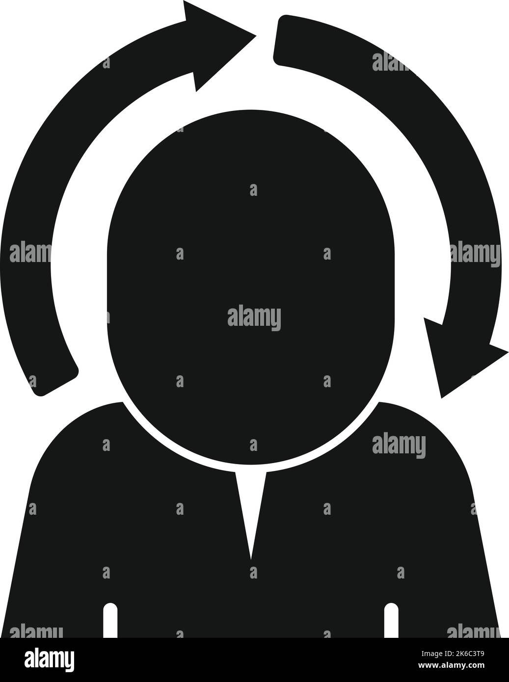 Change manager icon simple vector. Eco recycle. Global corporate Stock ...