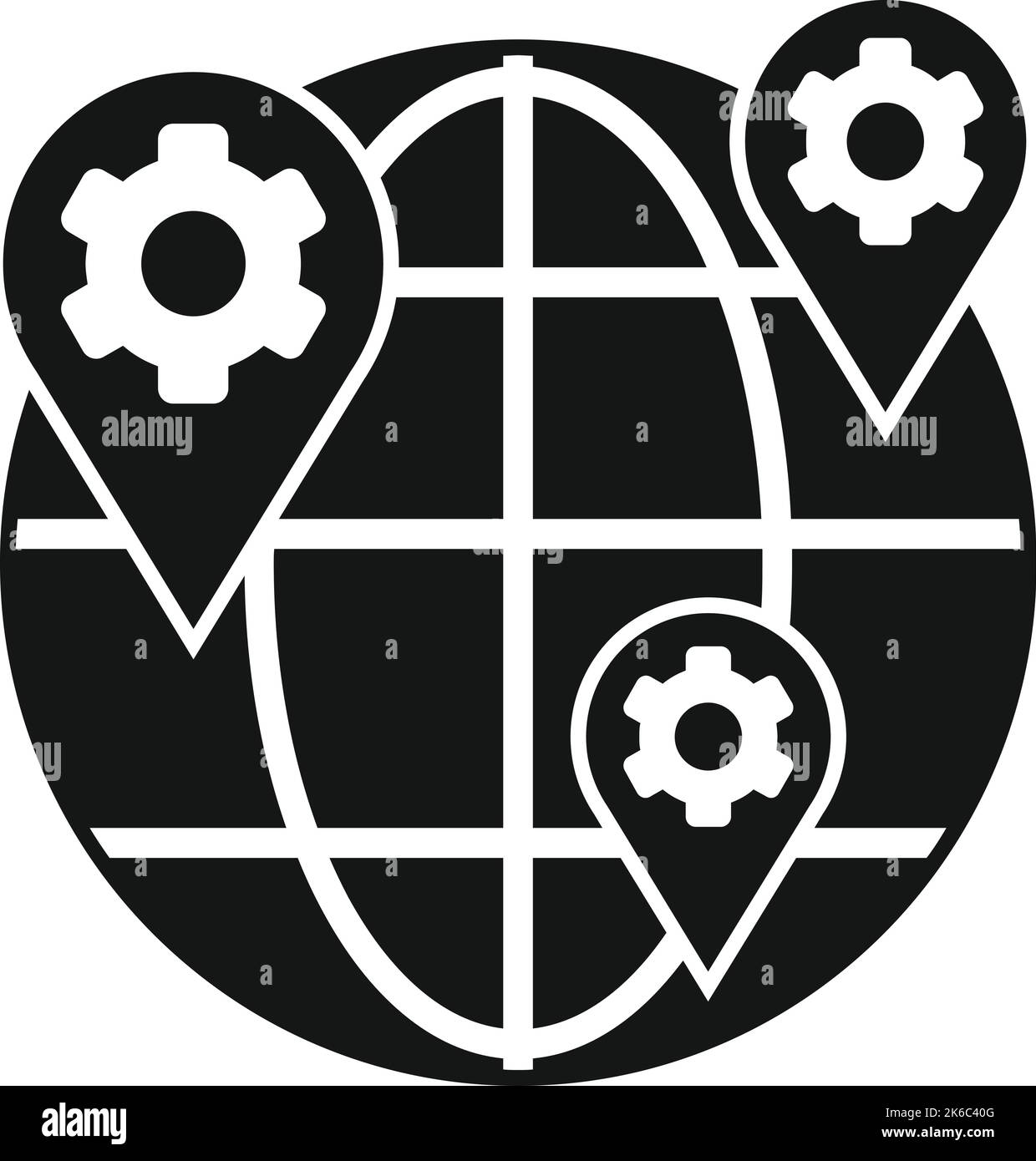 Global development icon simple vector. Eco earth. Eco recycle Stock ...